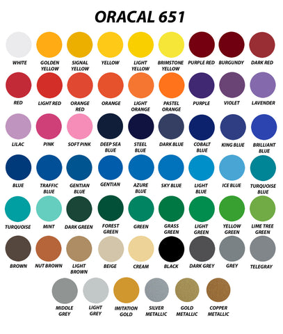 Permenant Vinyl Oracal – DWS Supplies